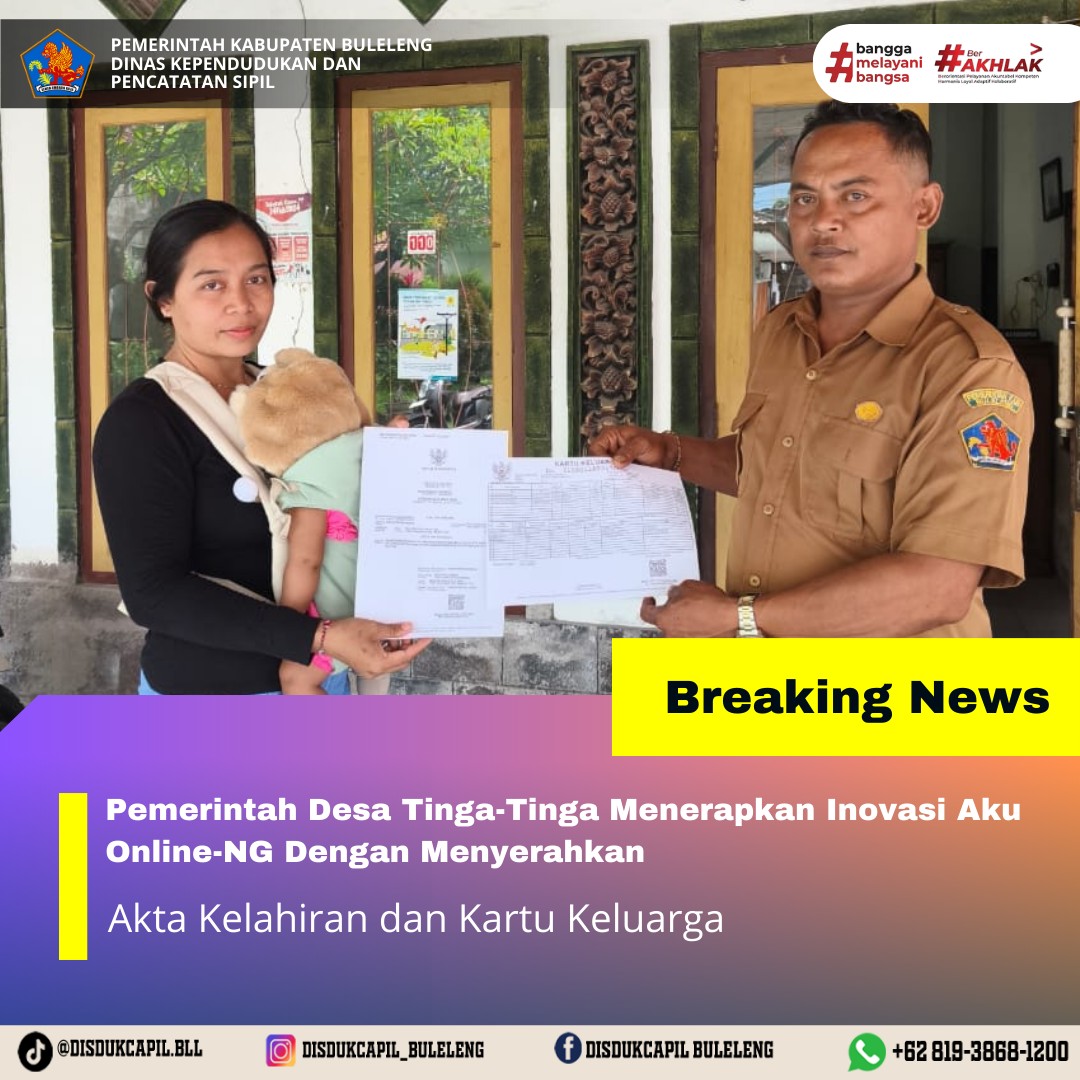 Pemerintah Desa Tinga-Tinga Kecamatan Gerokgak Menerapkan Aku Online-NG ...