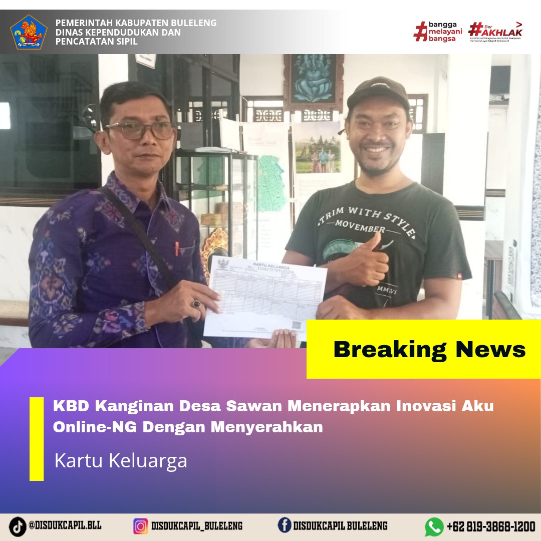 KBD Kanginan Desa Sawan Kecamatan Sawan Menerapkan Aku Online-NG Dengan ...